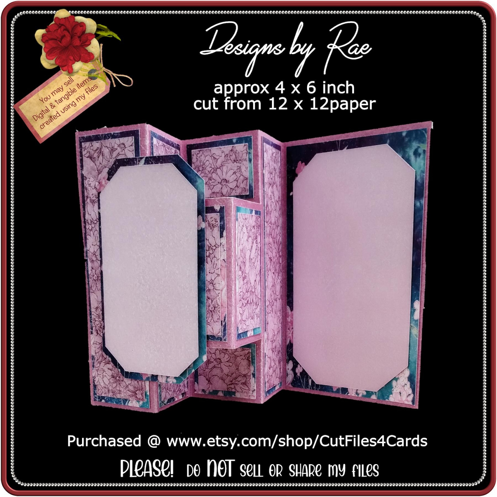 2423 Special Fold Card | Svg | Fcm | Scal | Cricut | Silhouette ...