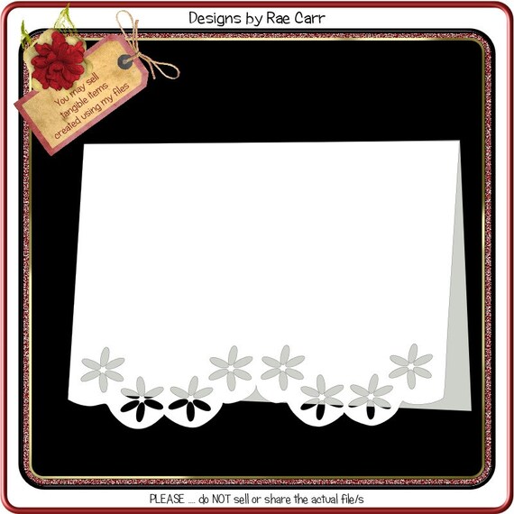 194 Border Card multiple MACHINE Formats | Etsy