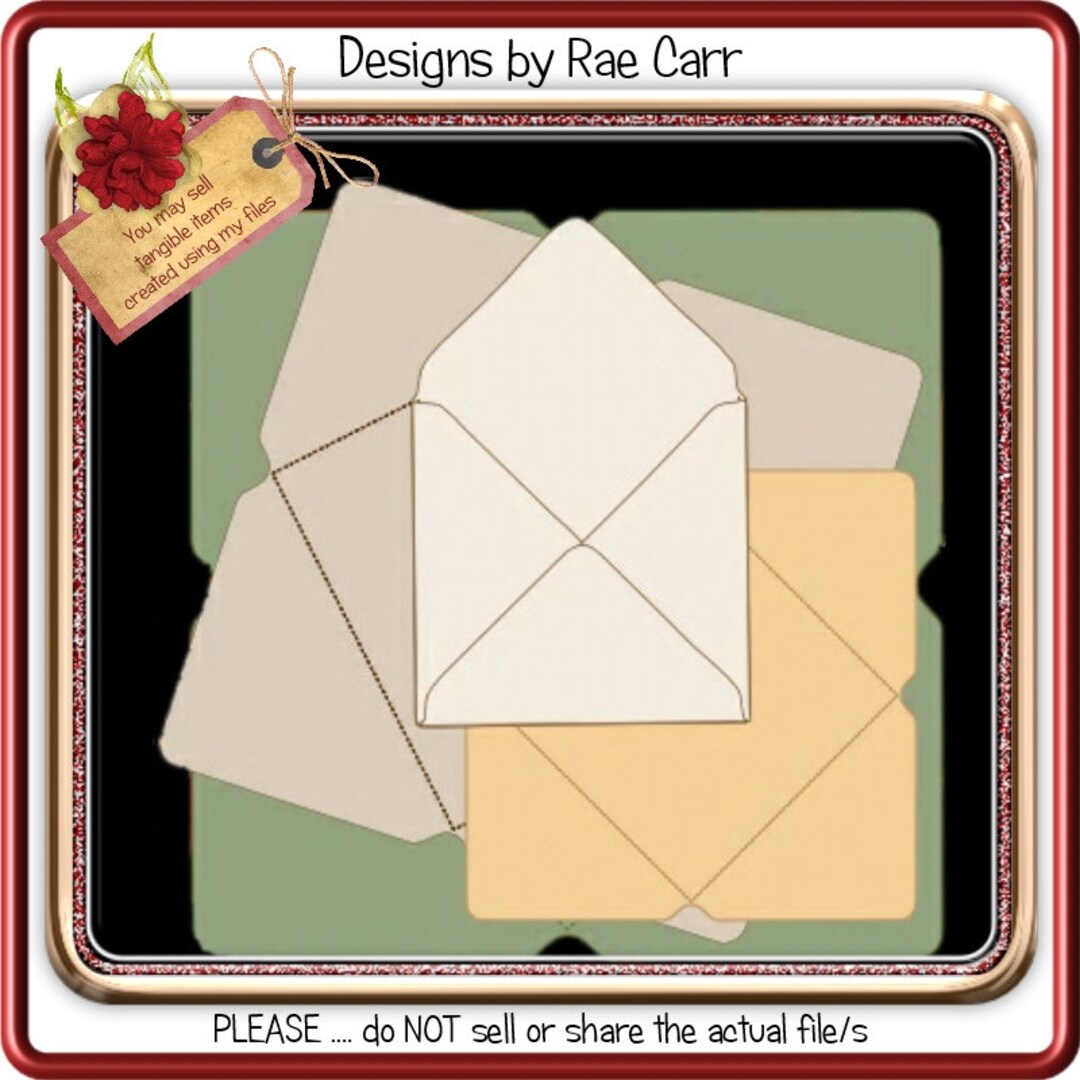 687 Square Envelopes | Sizable | Greeting Card Envelopes | Svg | Fcm ...