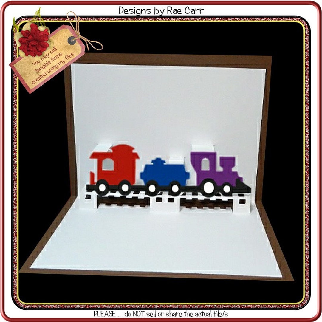 689 Train Pop up Insertl multiple MACHINE Formats - Etsy