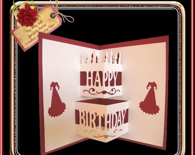 492 Fancy Folded Card Cutting File *multiple MACHINE Formats* - Etsy Canada