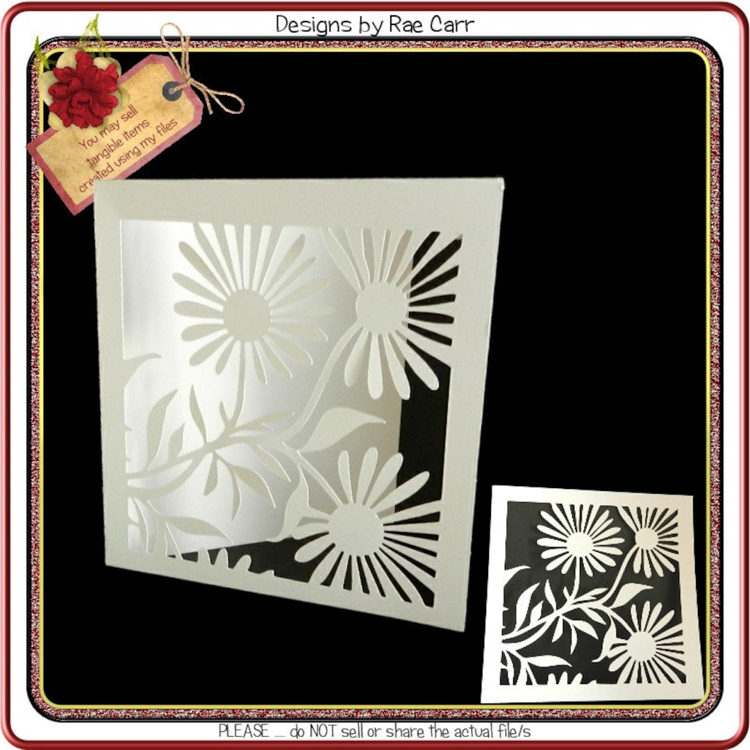 922 Daisy Card and Topper *multiple MACHINE Formats* - Etsy