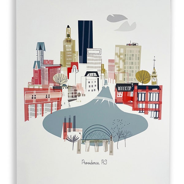 Providence Ri Skyline - Etsy