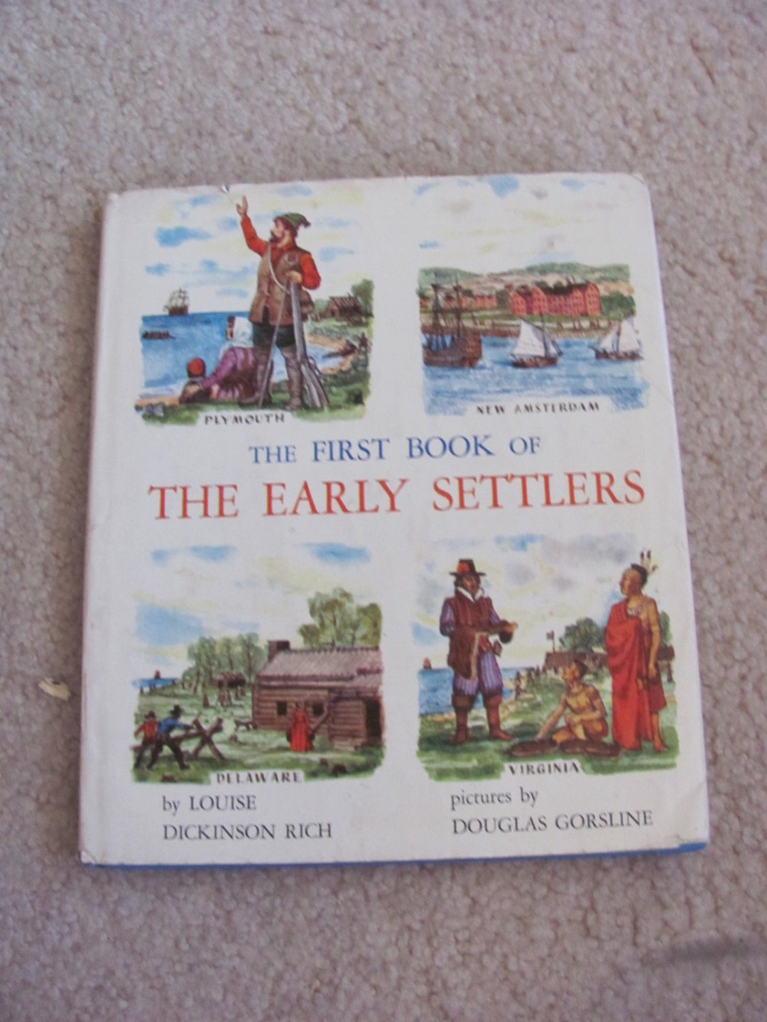 The First Book of the Early Settlers // Hard Cover Childrens Book ...