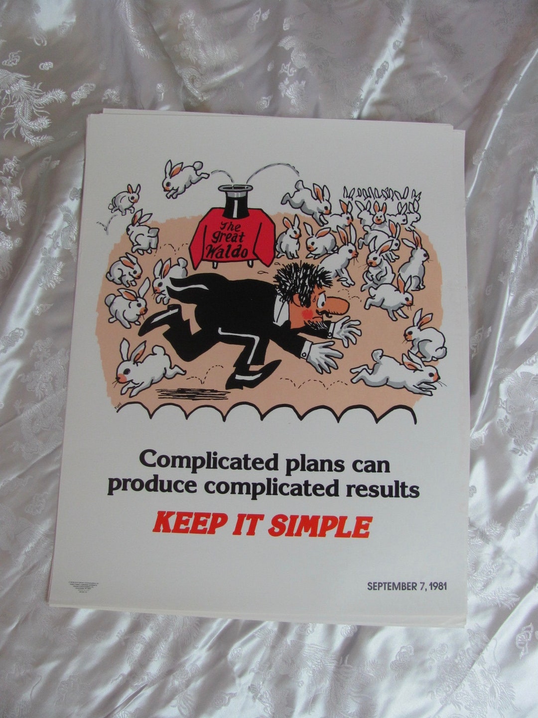 1980's Vintage Safety Workplace Inspirational Cartoon - Etsy