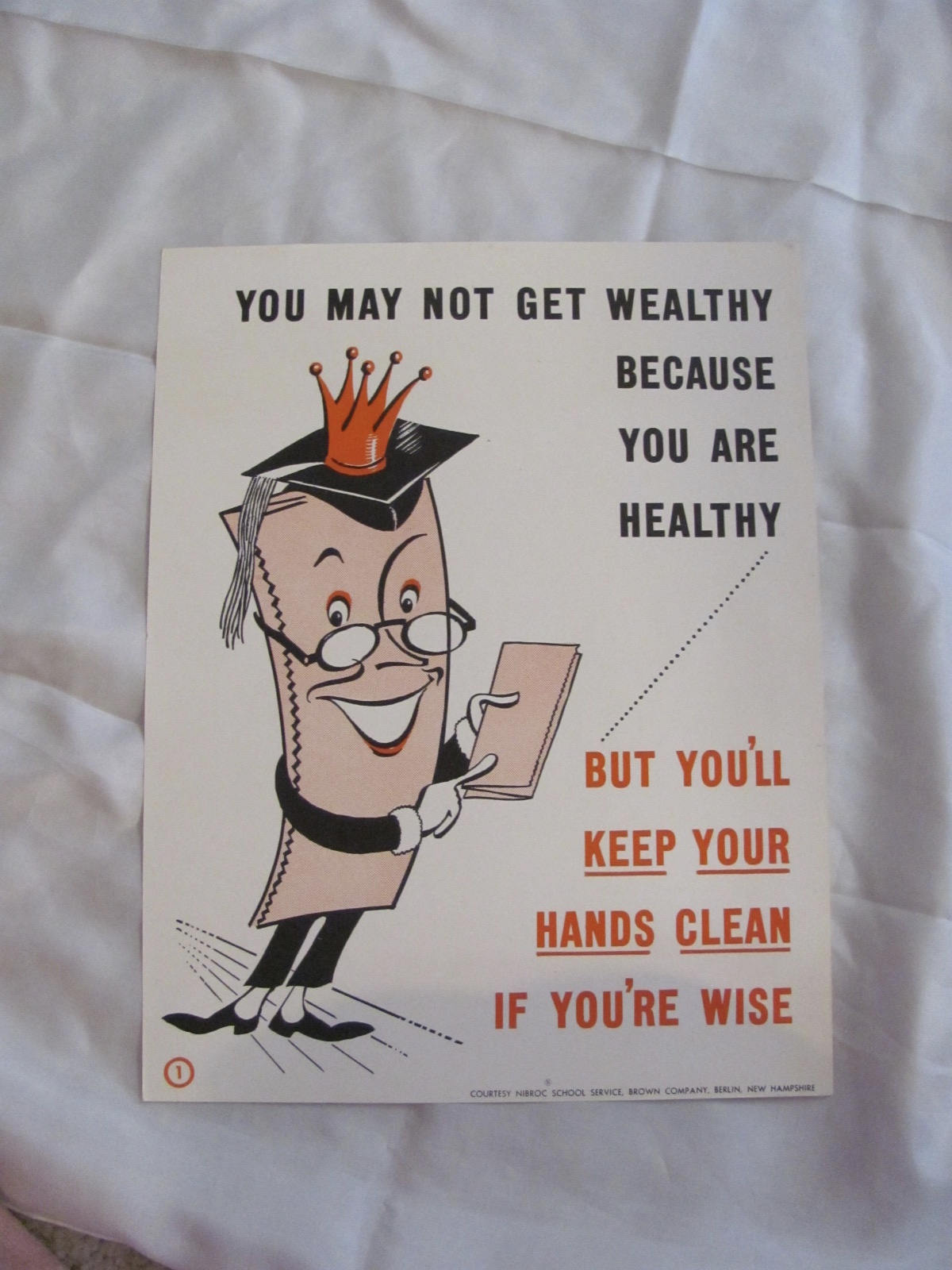 Poster Keep Hands Clean Wealthy Retro Vintage Safety Poster | Etsy
