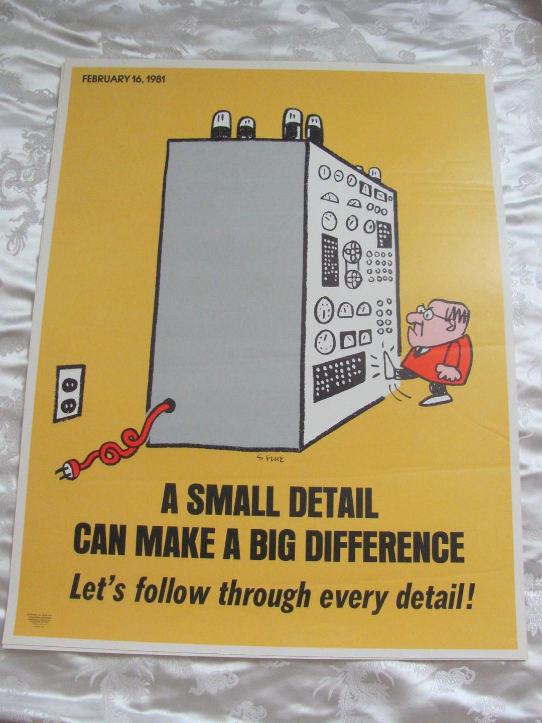 1980's Vintage Safety Workplace Inspirational Motivational Cartoon ...