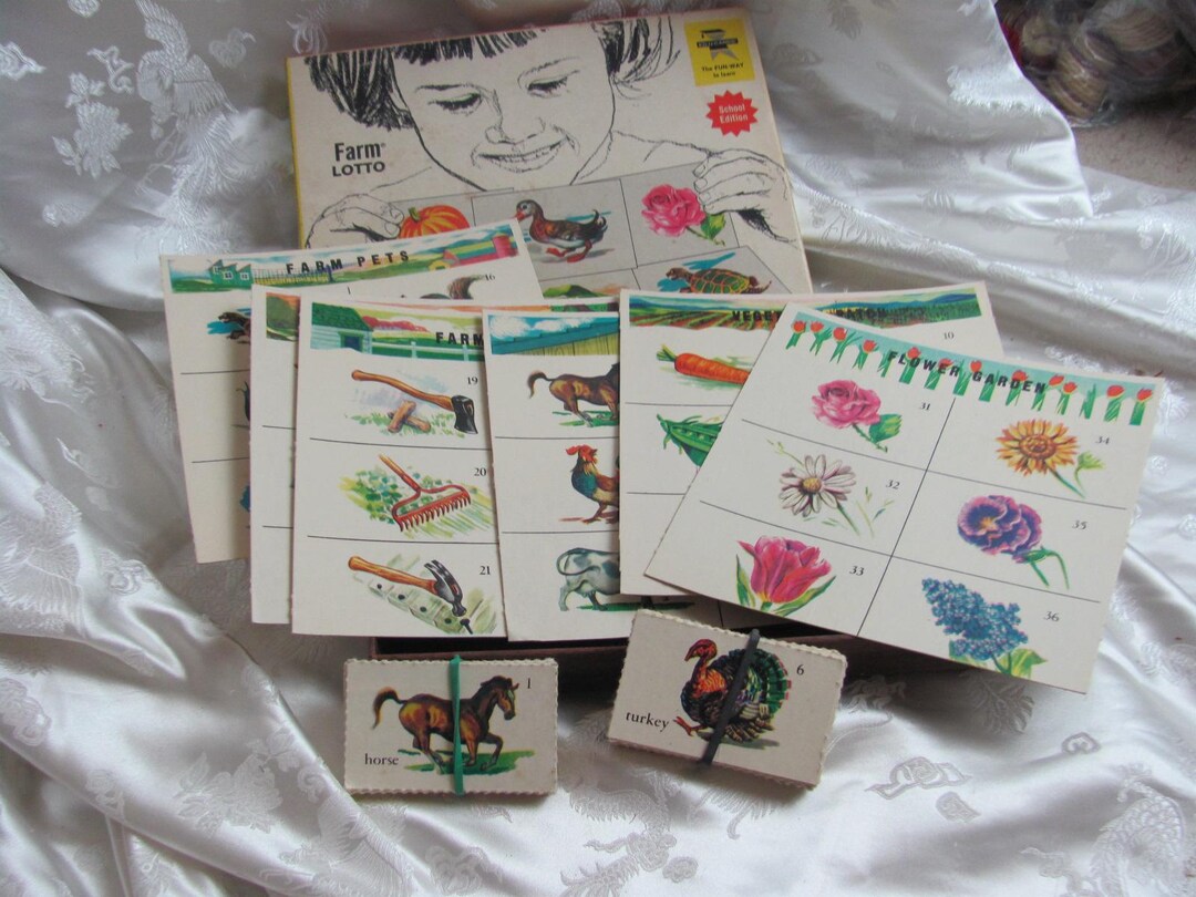Vintage Farm LOTTO - School Classroom Edition Ed-u-cards Educards ...