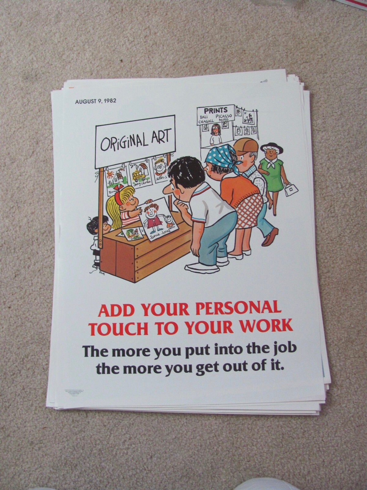 1980's Vintage Safety Workplace Inspirational Cartoon - Etsy