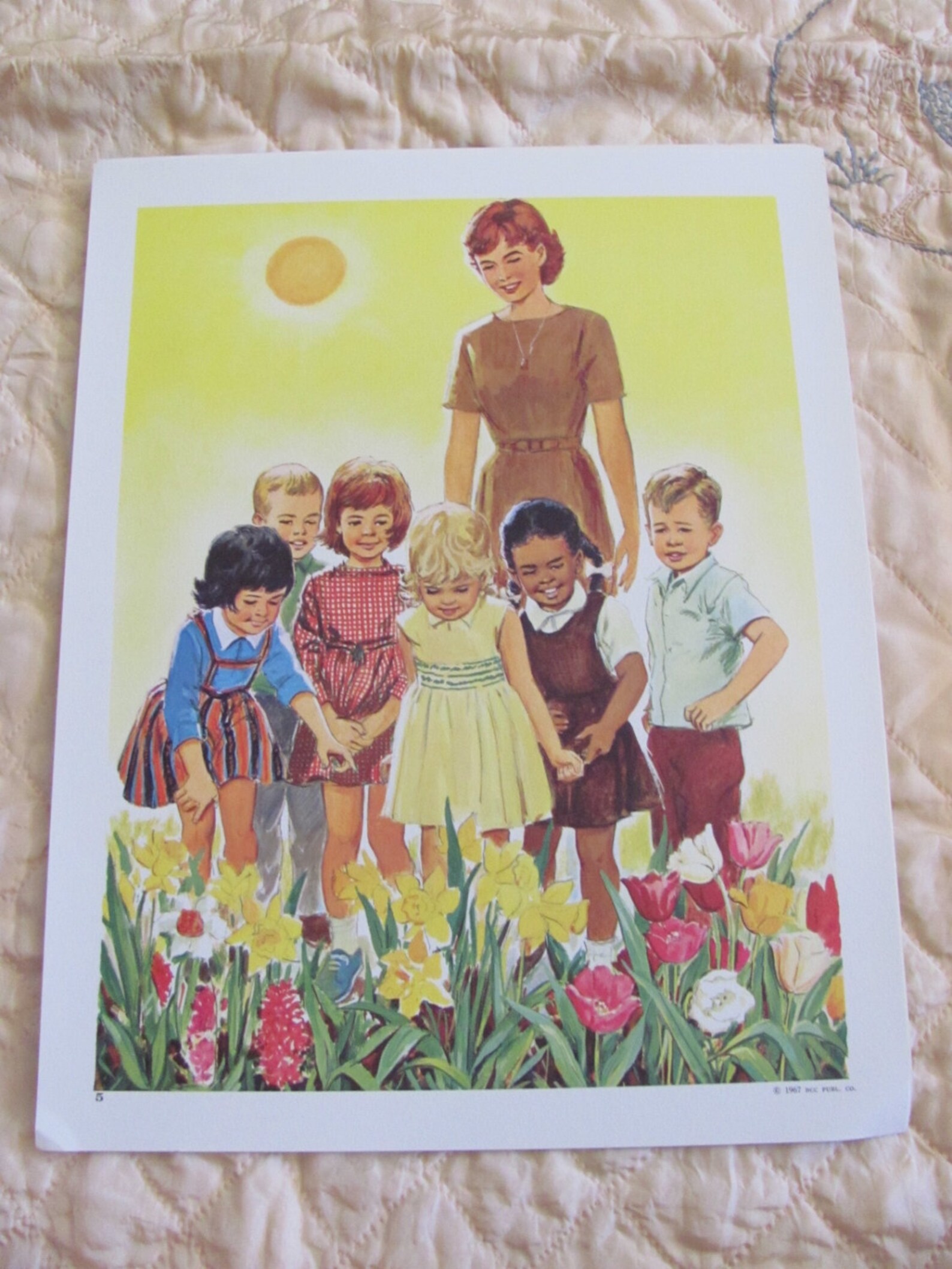 Original Vintage School Classroom Poster Print - Circa 1967 - Flowers ...