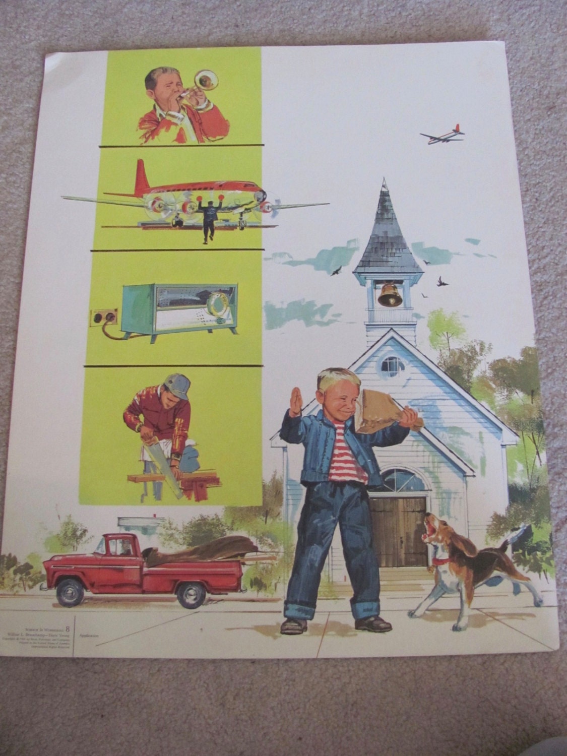 Poster Large Vintage Illustrated Classroom School Poster 2 Sided 20 X ...