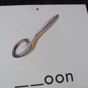 Large Retro School Poster Flash Card Consonants Choice of Stick Sled ...