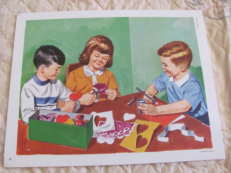 Original Vintage School Classroom Poster Print - Circa 1965 ...