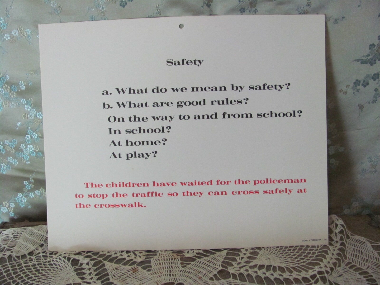 1968 Old School Large Flash Card Poster Prints (2) - Good Citizenship ...