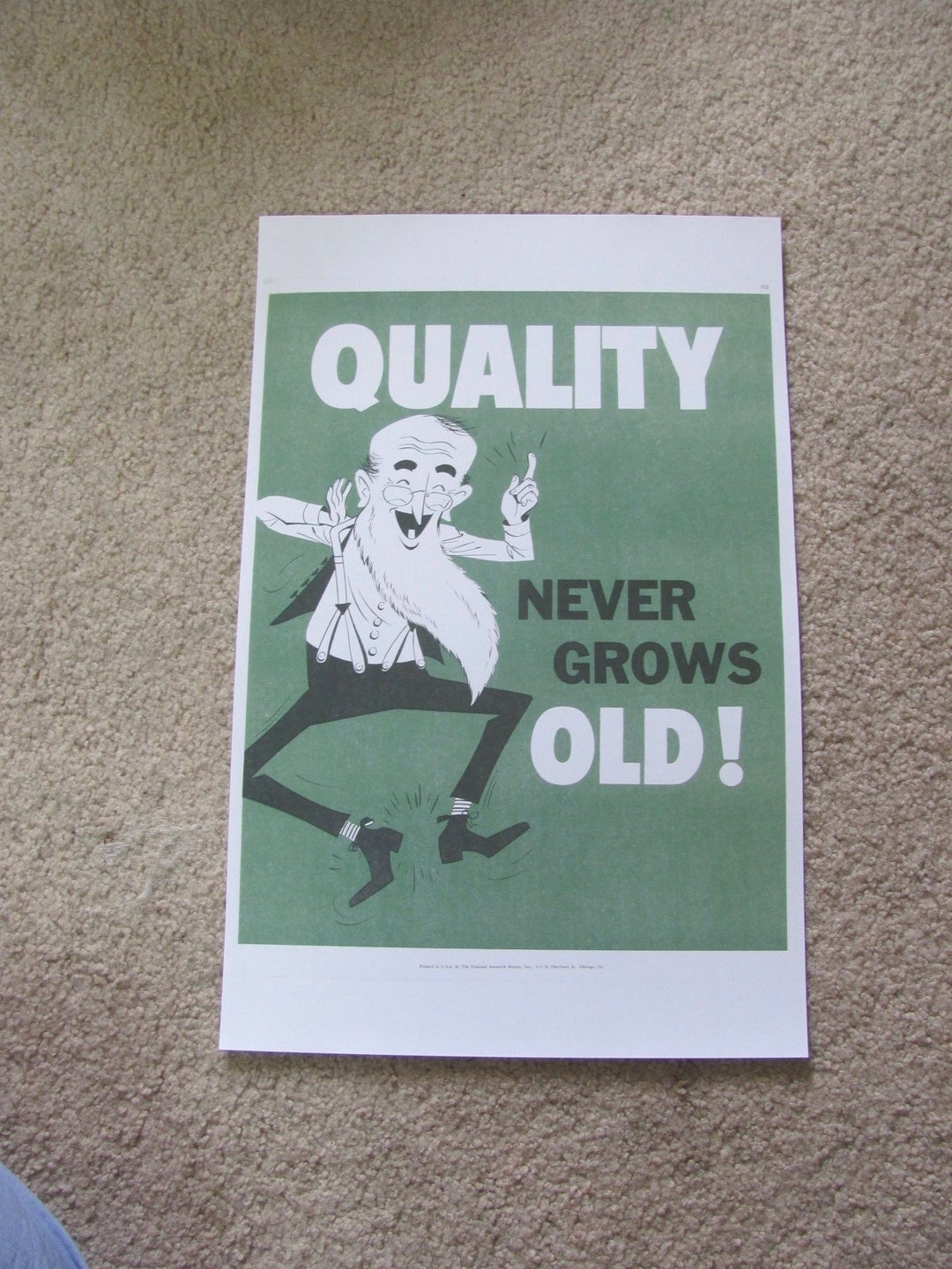 Poster Quality - Retro Vintage Safety Work Place Inspirational Poster ...