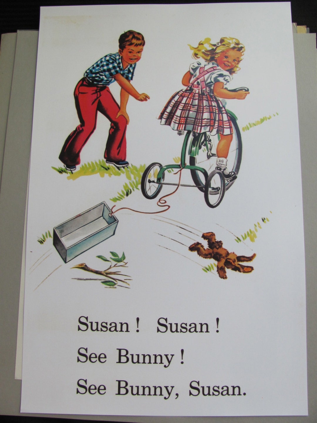 Poster Susan Susan - Retro Vintage Illustrated School Book Page Poster ...