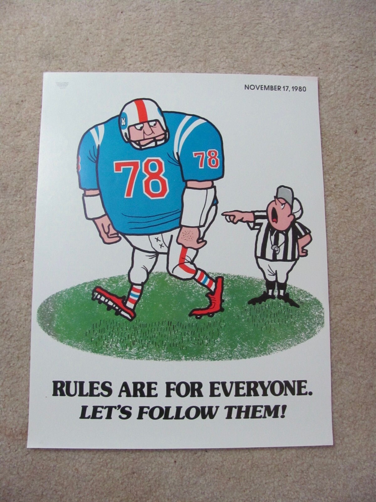 1980's Vintage Safety Workplace Inspirational Cartoon - Etsy