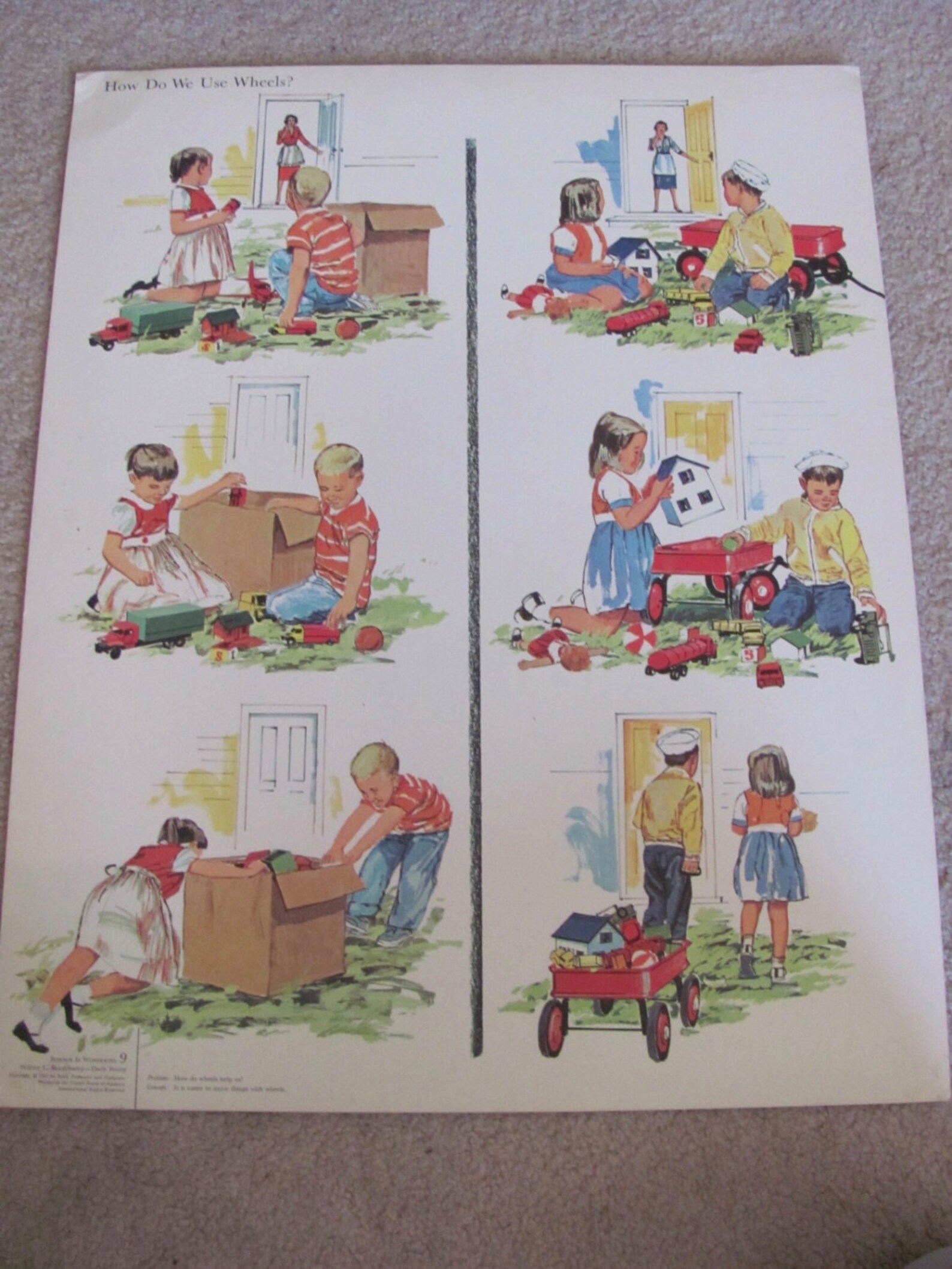 Poster Large Vintage Illustrated Classroom School Poster 2 Sided -- 20 ...