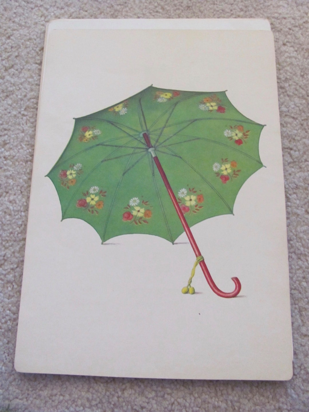 Large Illustrated School Flash Card Poster - Alphabet Letter - U ...