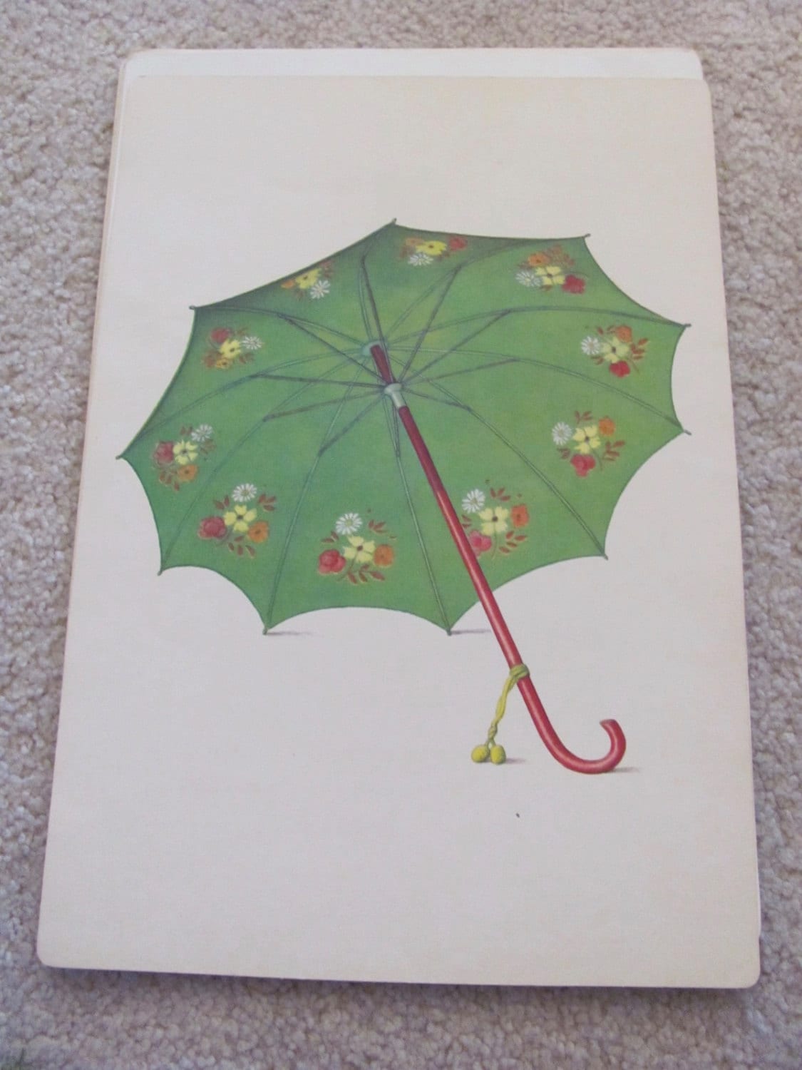 Large Illustrated School Flash Card Poster - Alphabet Letter - U ...