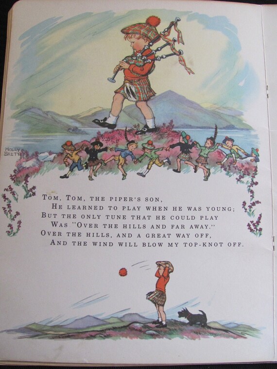 2 Sided Book Page From Large Vintage Child's Book | Etsy