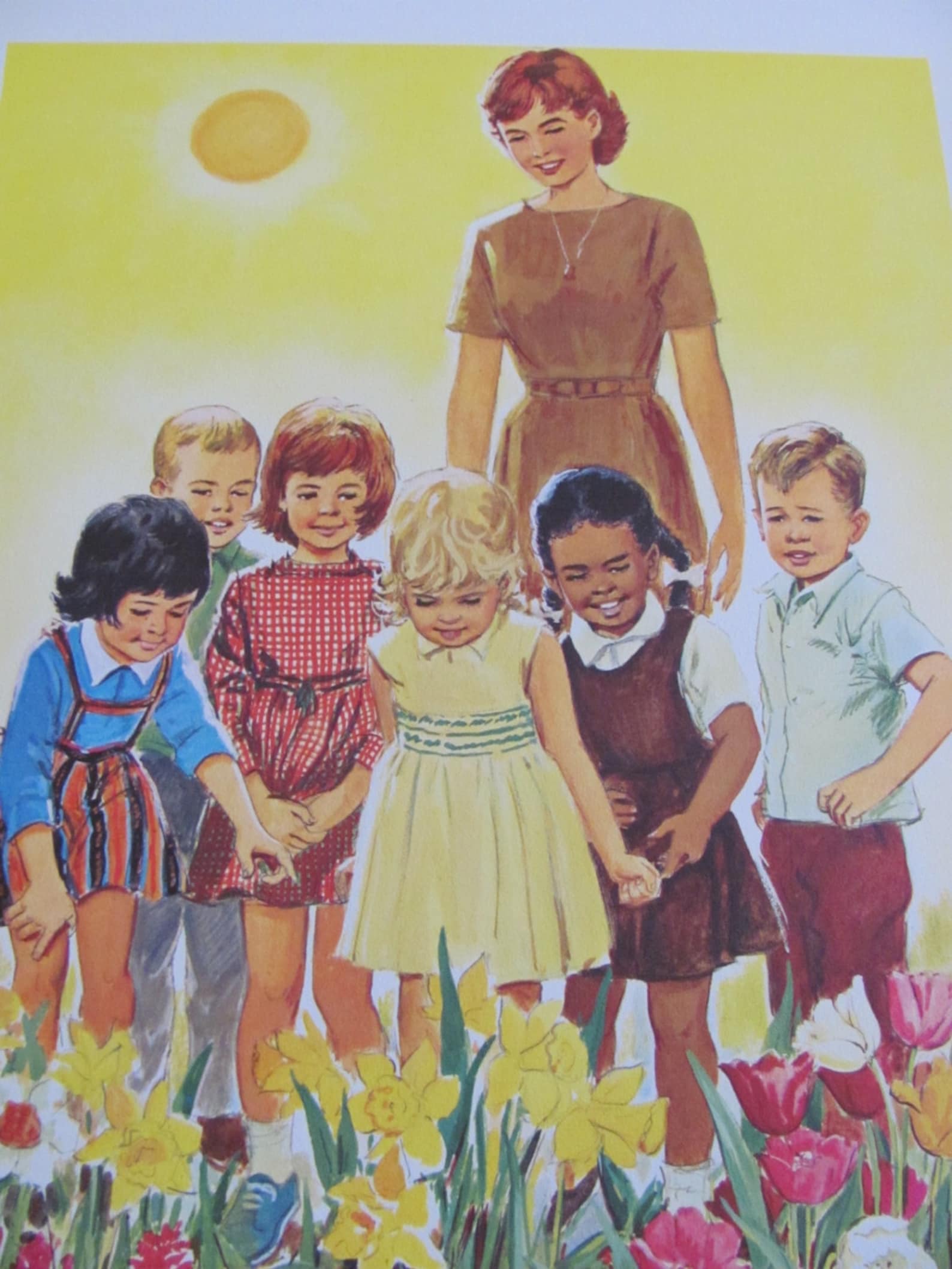 Original Vintage School Classroom Poster Print - Circa 1967 - Flowers ...