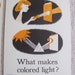 Vintage Illustrated Large Flash Card Science Poster Light Sound -- 11 ...