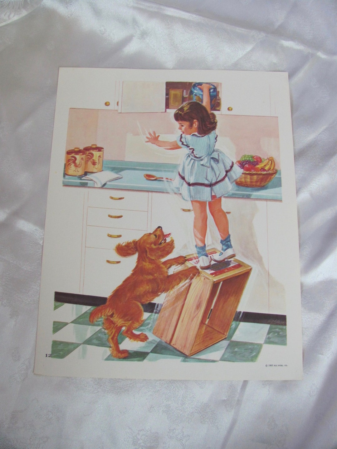 Original Vintage School Classroom Poster Print - Circa 1966 - Kitchen ...