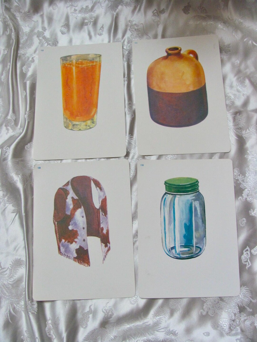 Illustrated School Flash Card - Your Choice - 1966 Phonetics Vintage ...