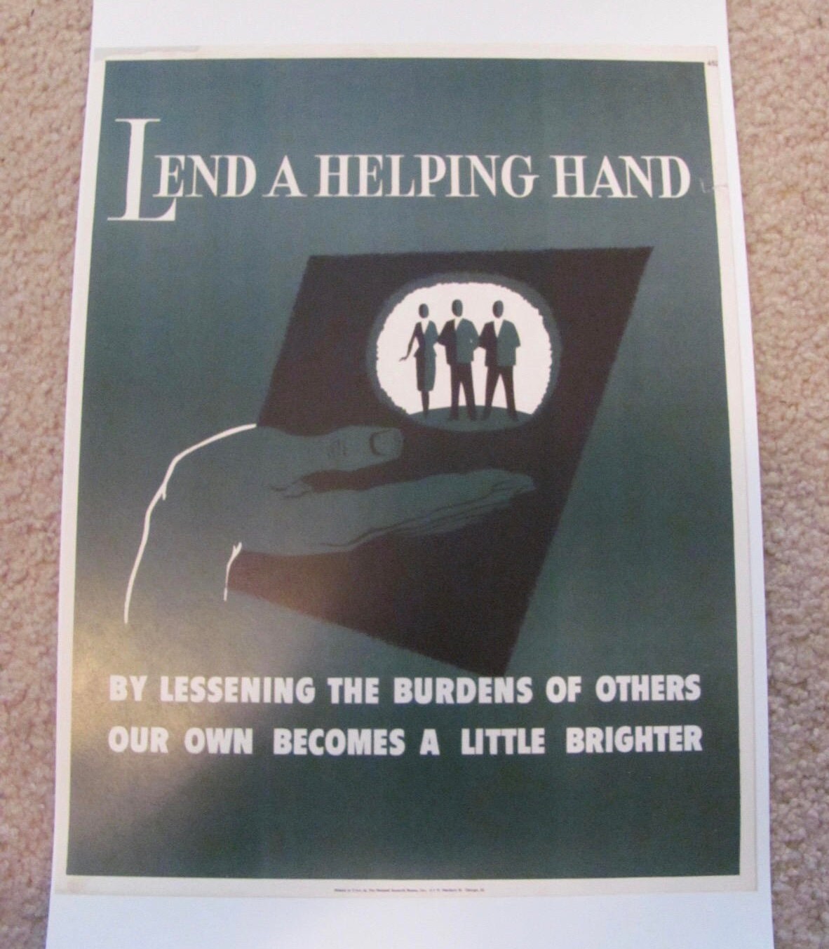 Poster Lend a Helping Hand Retro Vintage Safety - Etsy