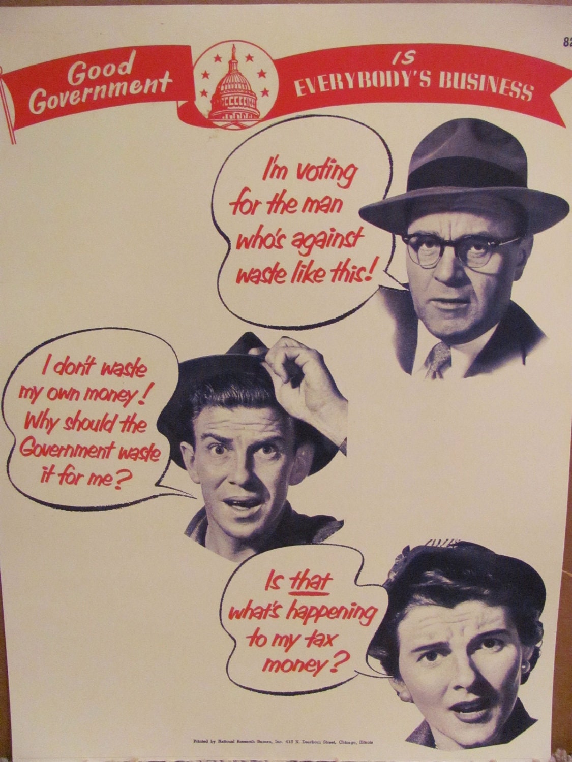 Poster Good Government - Retro Vintage Safety Poster -- Circa 1950s 11 ...