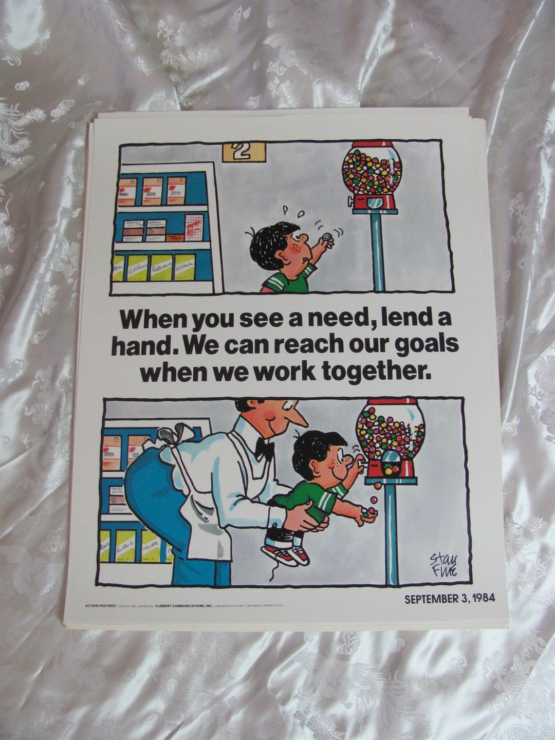 1980's Vintage Safety Workplace Inspirational Cartoon - Etsy