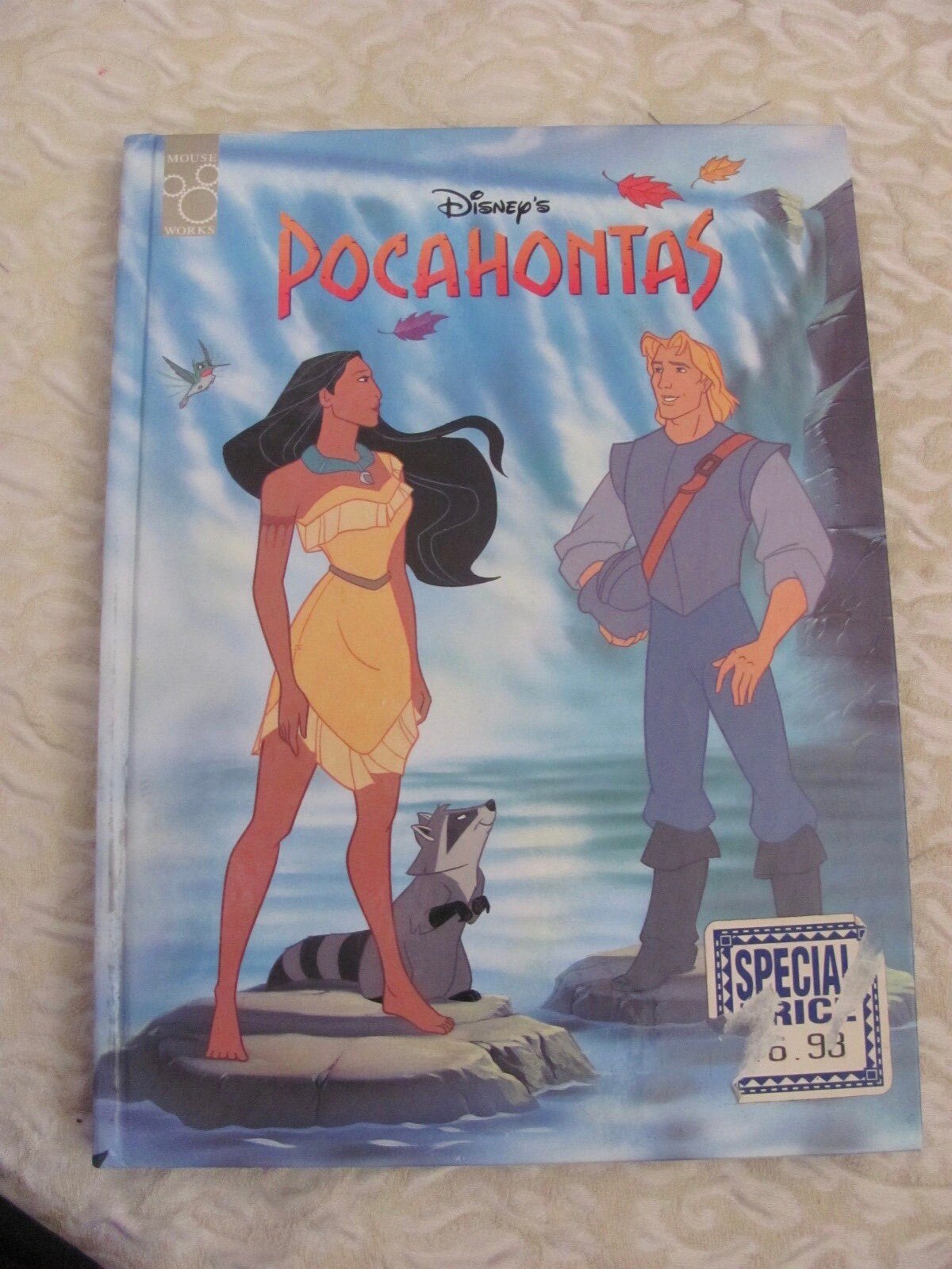 Disney Pocahontas Book - Larger Sized Full Color Illustrations ...