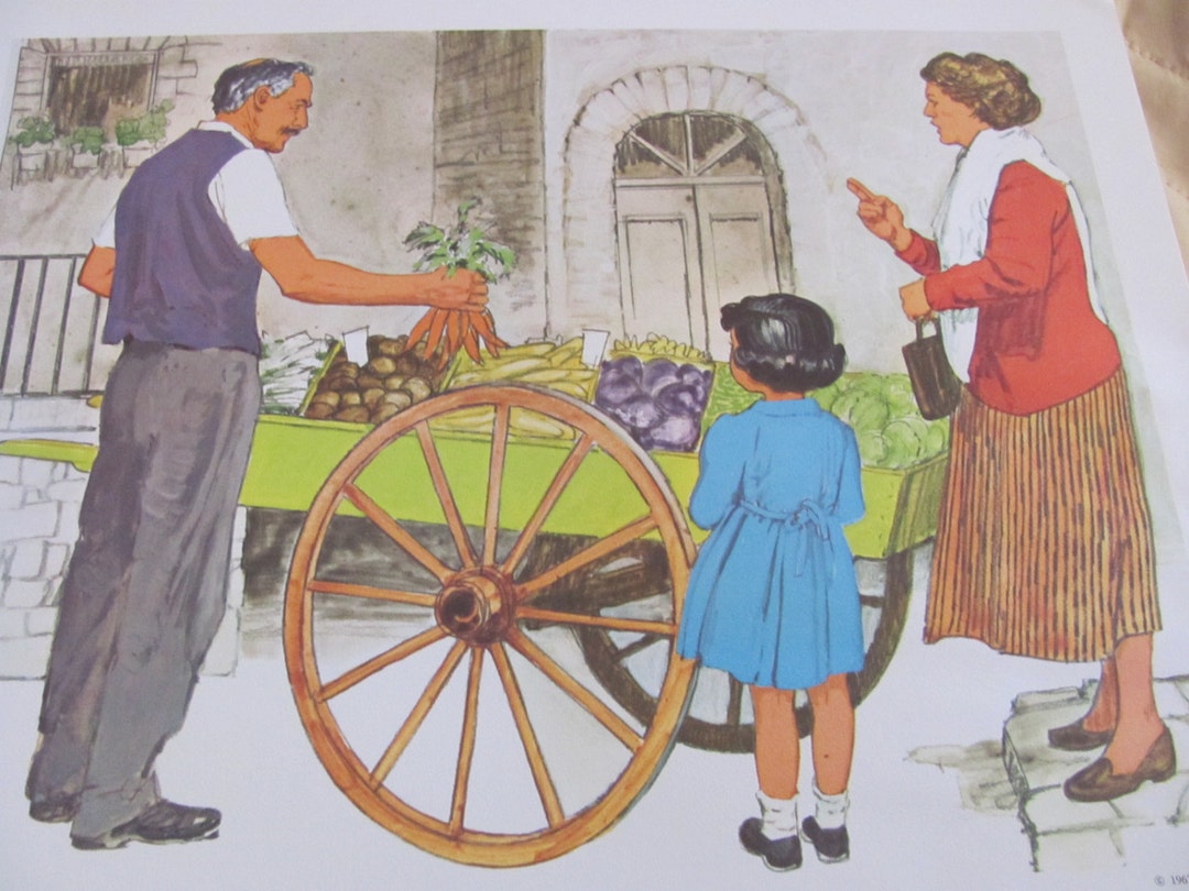 Original Vintage School Classroom Poster Print - Circa 1967 - Italy ...