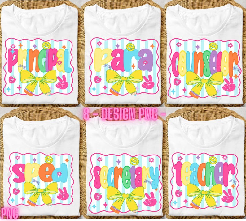 School PNG Bundle, Back to School, Teacher, Sped, Para, Counselor ...