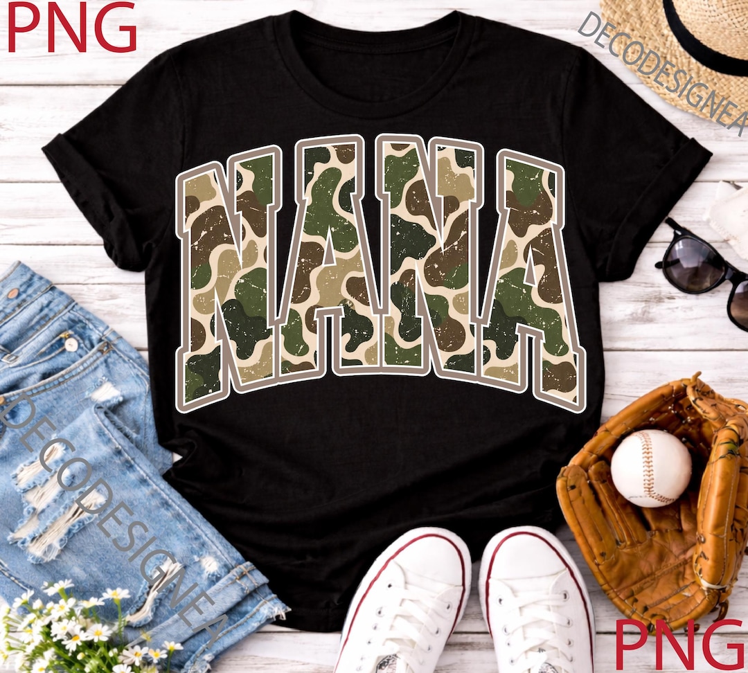 Hunting Nana Png, Nana Camo Western Vintage PNG, Trendy Mom Shirt ...