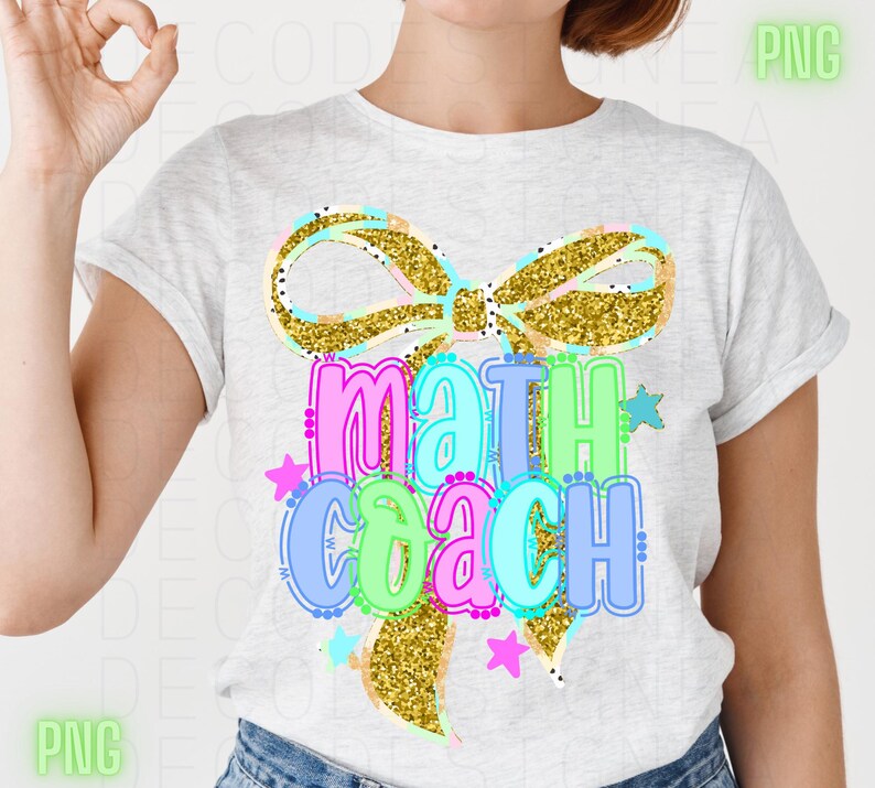 Math Coach PNG Preppy, Back to School, Teacher, Sped, Para, Counselor ...