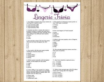 Lingerie Party Game | Etsy