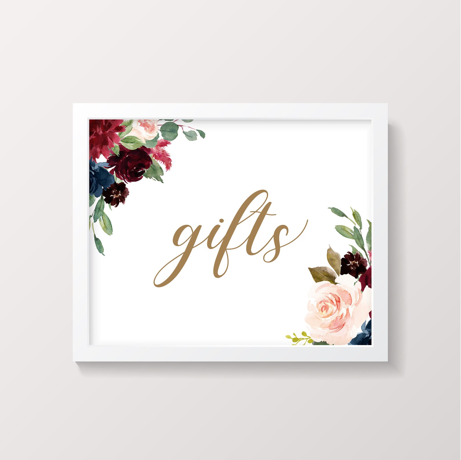Gifts Sign INSTANT DOWNLOAD Printable Wedding Sign 8x10 - Etsy