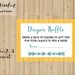 Diaper Raffle Insert Card Baby Shower Raffle Invite Insert - Etsy