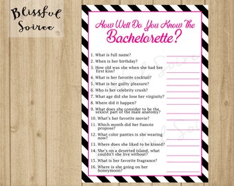 Bachelorette Quiz How Well Do You Know the Bachelorette | Etsy