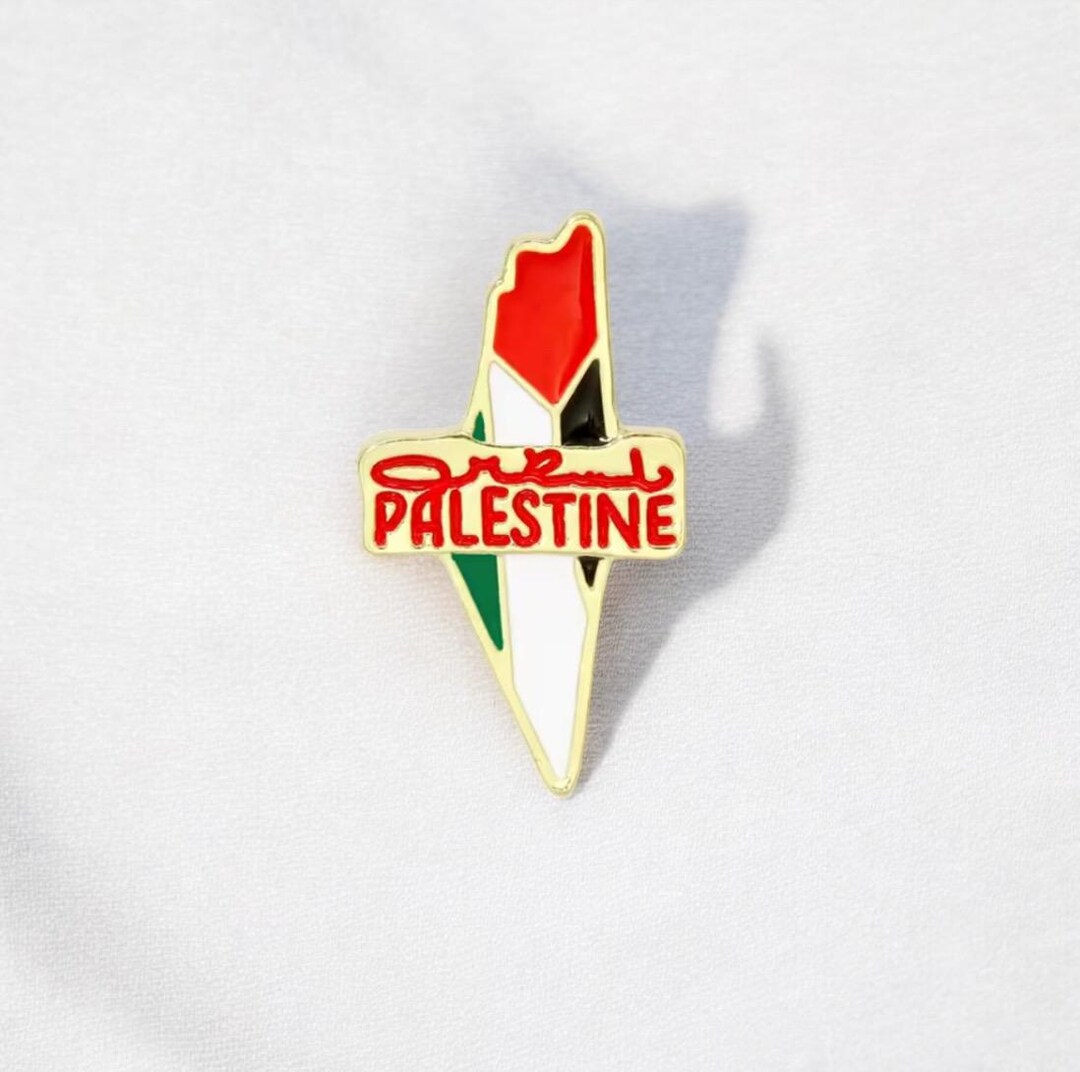 Palestine Flag Enamel Pin – Free Palestine Badge, Solidarity Brooch ...