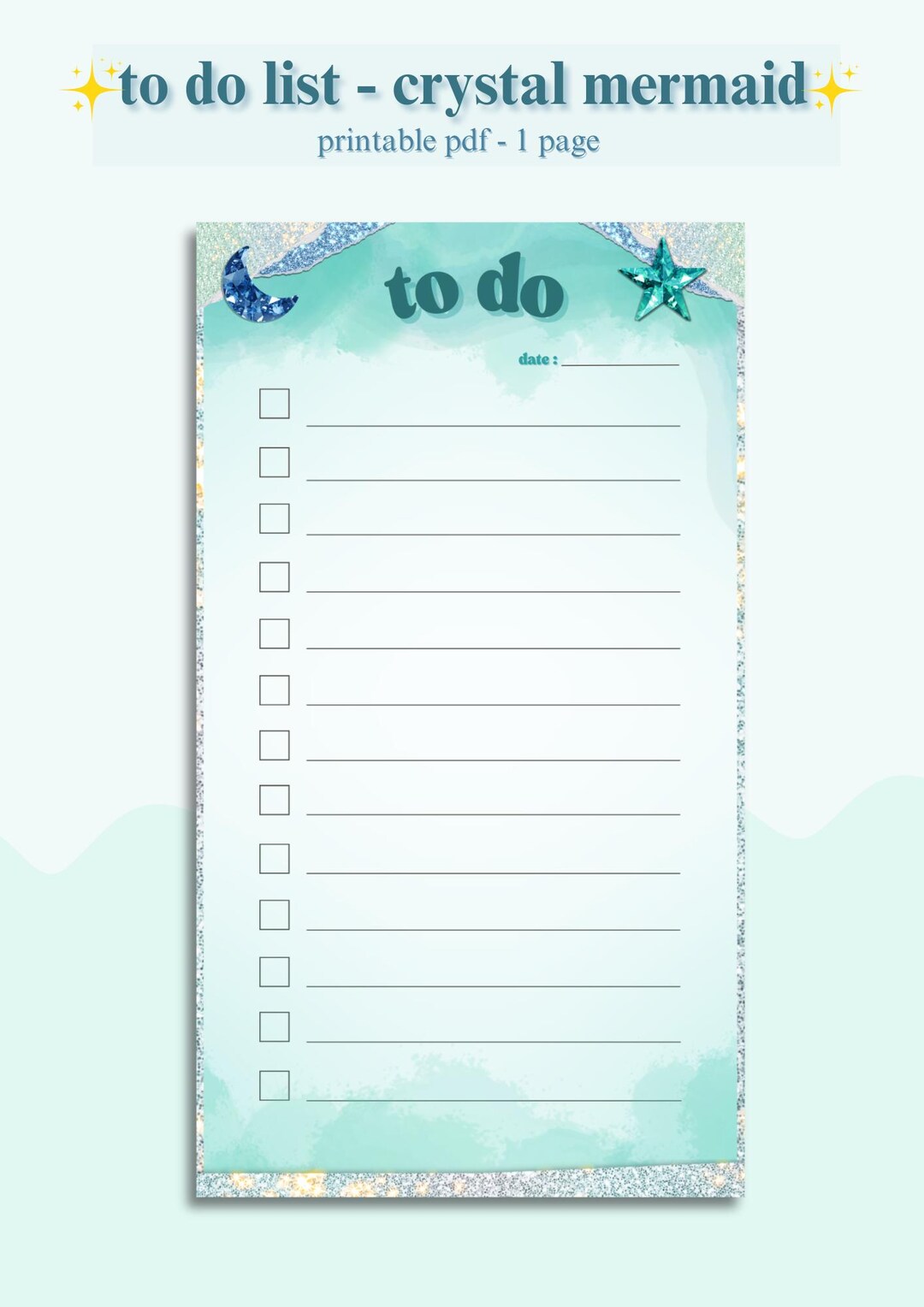 To-do List Crystal Mermaid - Etsy