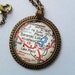 Custom Map Jewelry You Choose Worldwide City Location Map Pendant ...