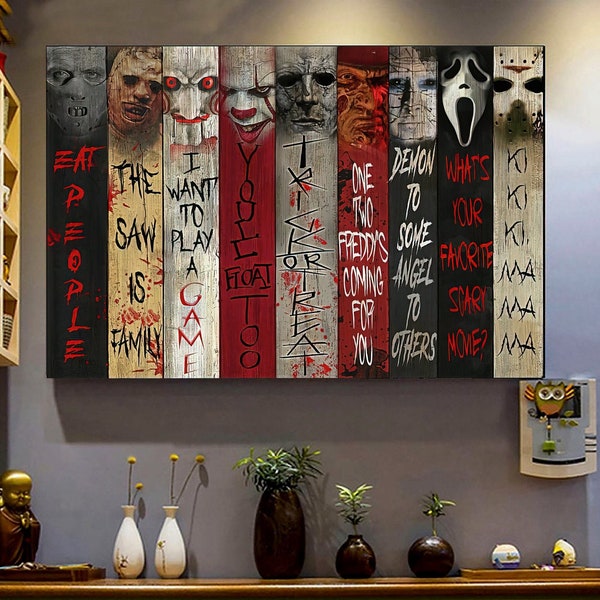Horror Movie Canvas - Etsy