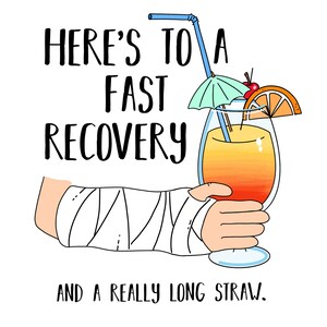 Fast Recovery Card, Get Well Soon, Funny Card, Greeting Card, Surgery ...