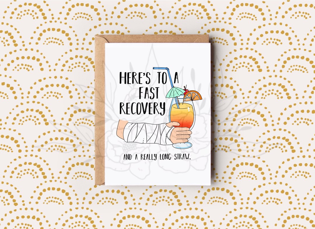 Fast Recovery Card, Get Well Soon, Funny Card, Greeting Card, Surgery ...