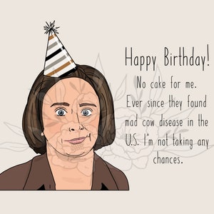 Funny Debbie Downer Birthday Card, Funny Greeting Card, Bummer Birthday ...