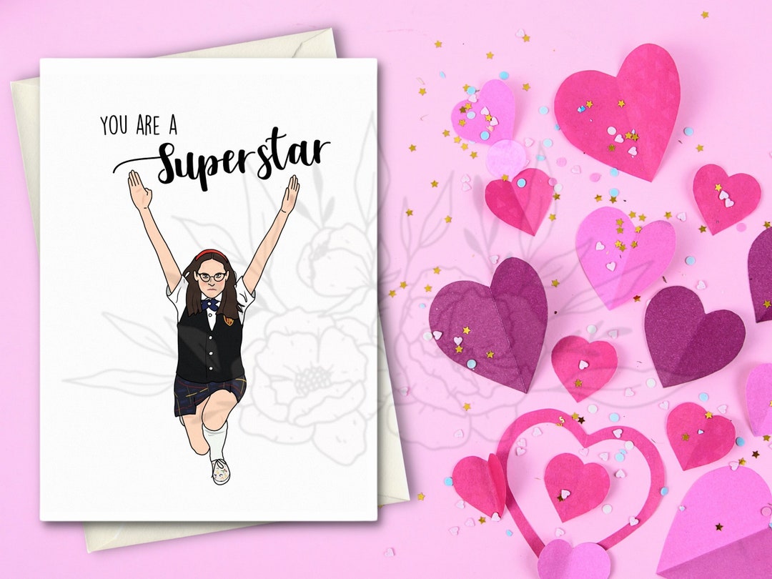 Superstar Card, Funny SNL Card, Valentine, Greeting Card, Teacher Card ...