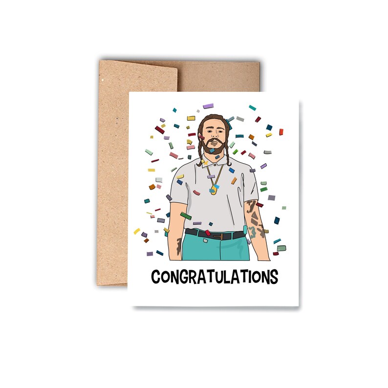 Congratulations Card Funny Card Congrats Music Pop - Etsy